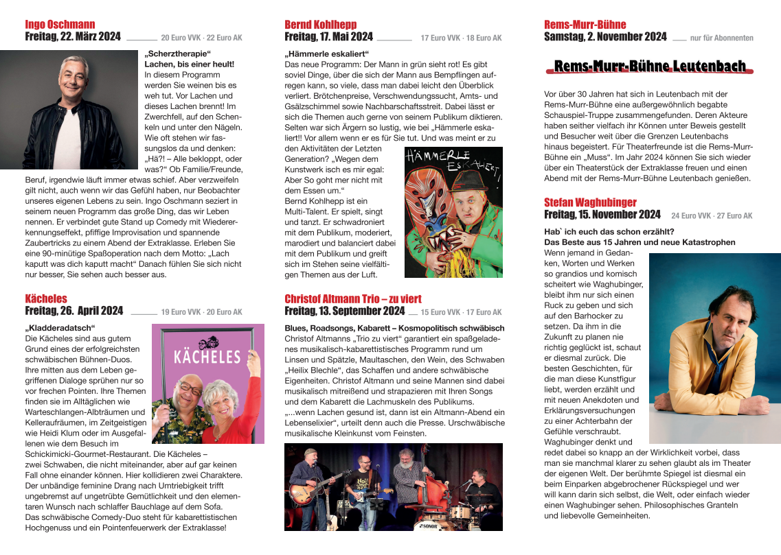 Programmheft - Gemeinde Leutenbach